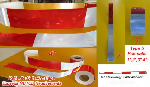Reflective Tape for MUTCD or Corp of Engineer Regulated Gates and Arms ...
